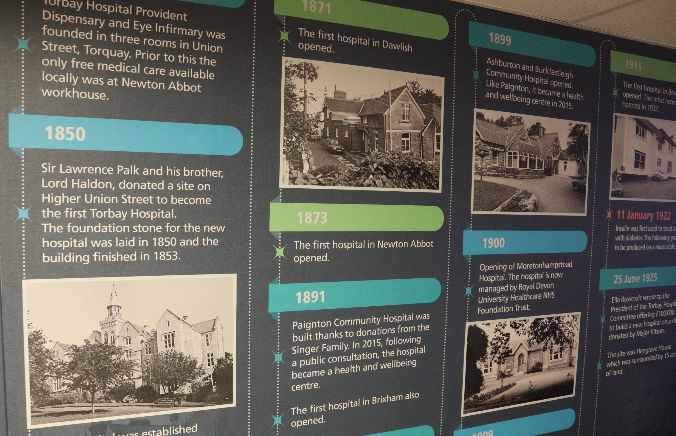 Hospital timeline wall helps celebrate the history and future of local ...